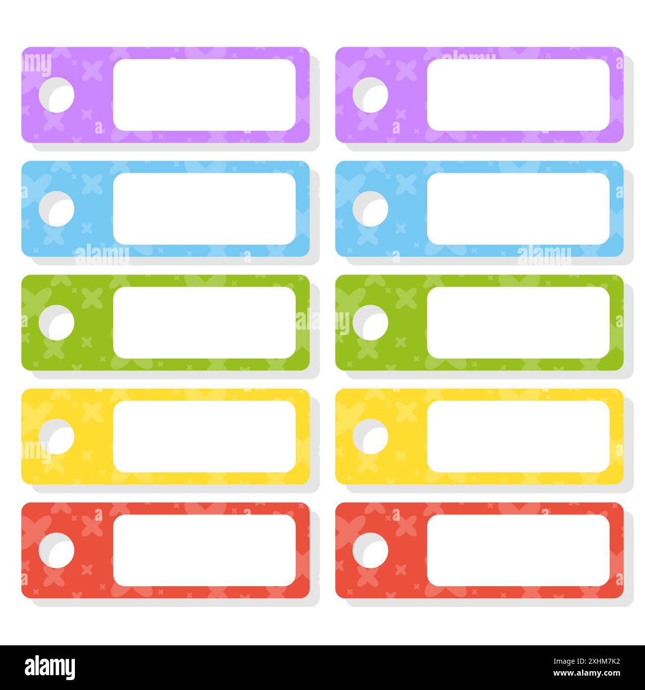 Gift tags. Bright stickers. Rectangular label. For holidays with space ...