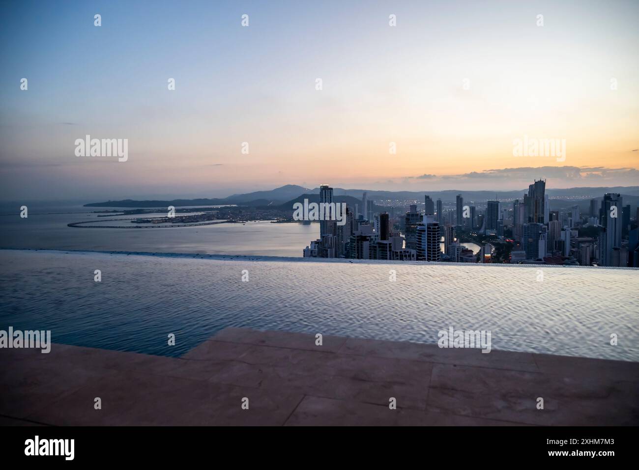 Cityscape from the Infinity pool of JW Marriott Panama tower, former ...