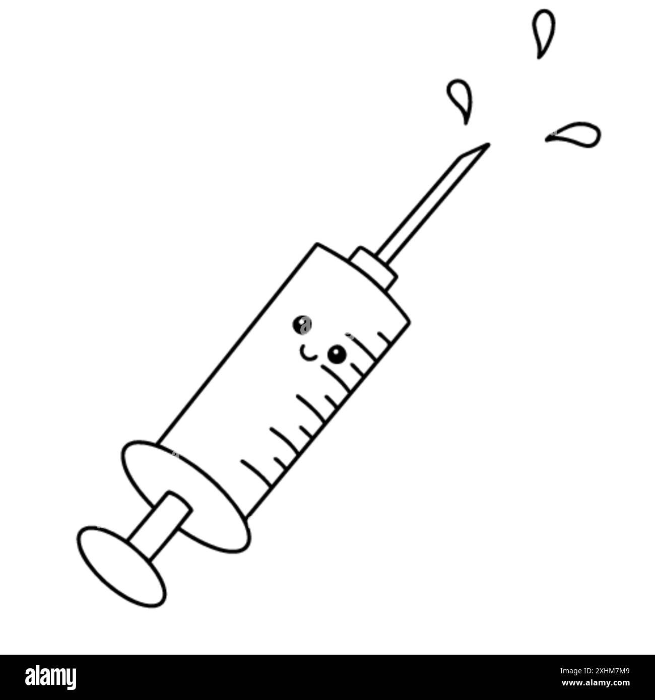 Medicine theme. Coloring book page for kids. Cartoon style character ...