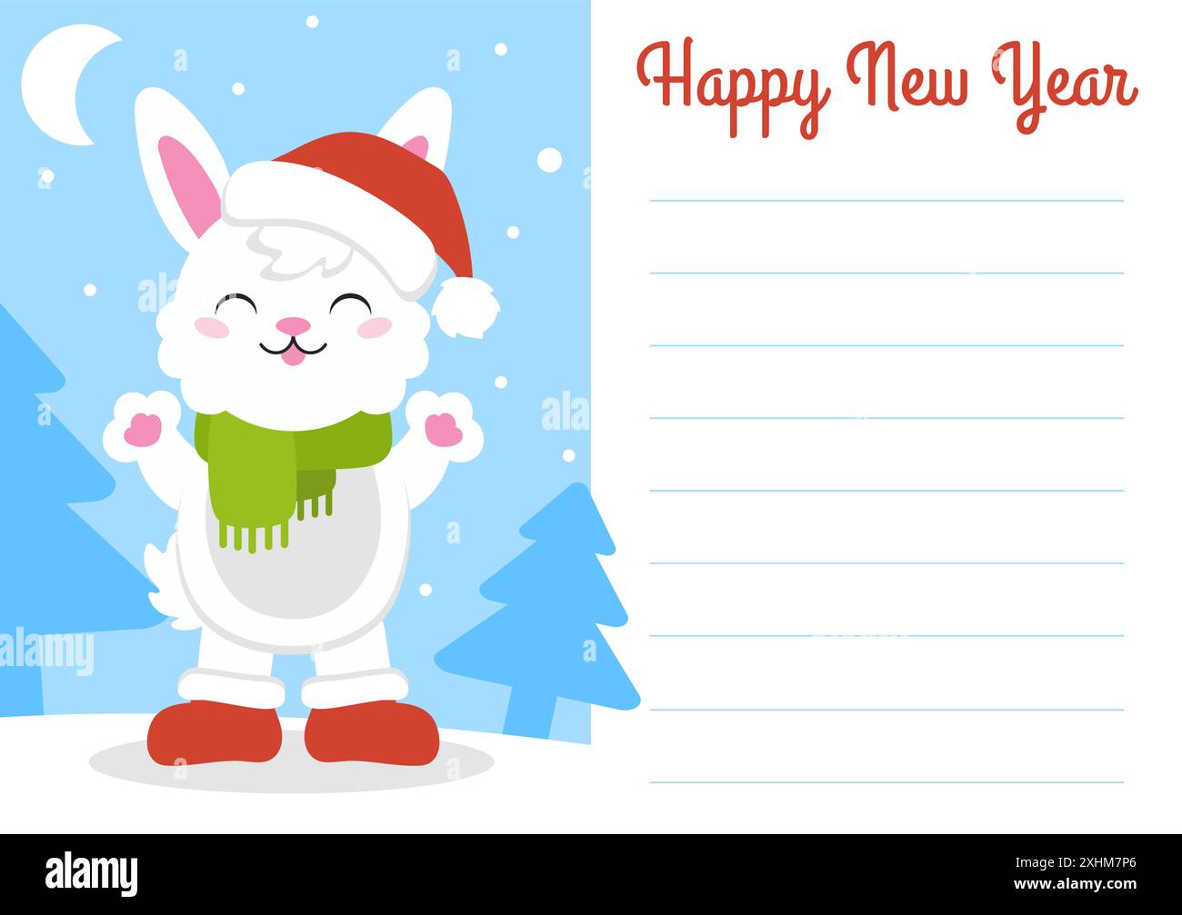 Cartoon character rabbit. Color background for your design. For ...