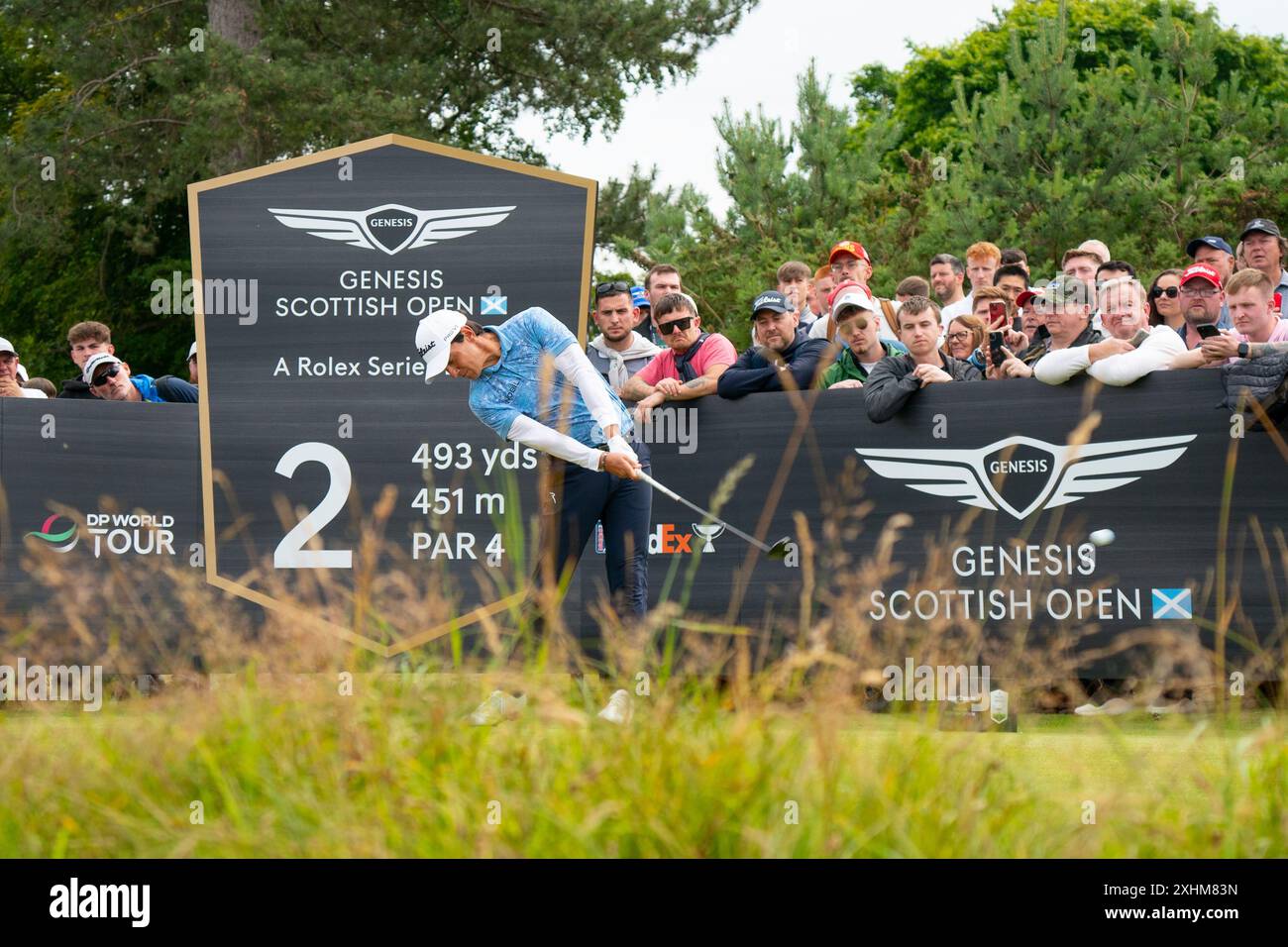 North Berwick, Scotland, UK. 13th July 2024. Scottish gofer Robert MacIntyre wins the Genesis ...