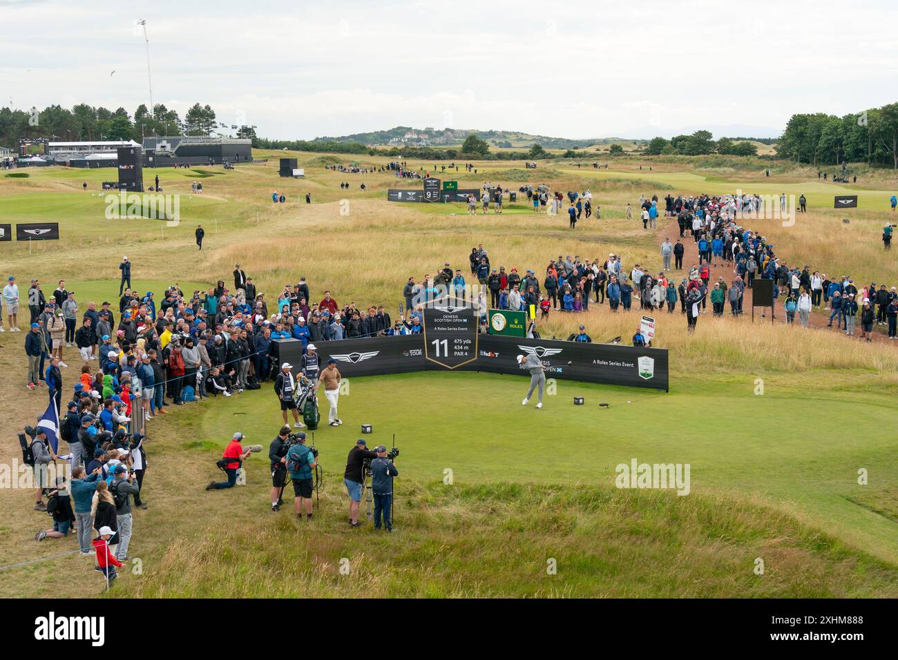 North Berwick, Scotland, UK. 13th July 2024. Scottish gofer Robert MacIntyre wins the Genesis ...