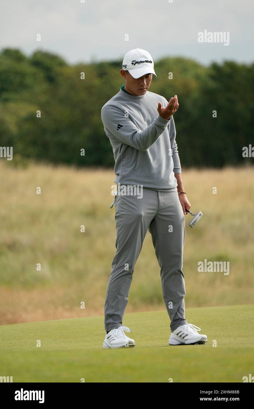North Berwick, Scotland, UK. 13th July 2024. Scottish gofer Robert ...