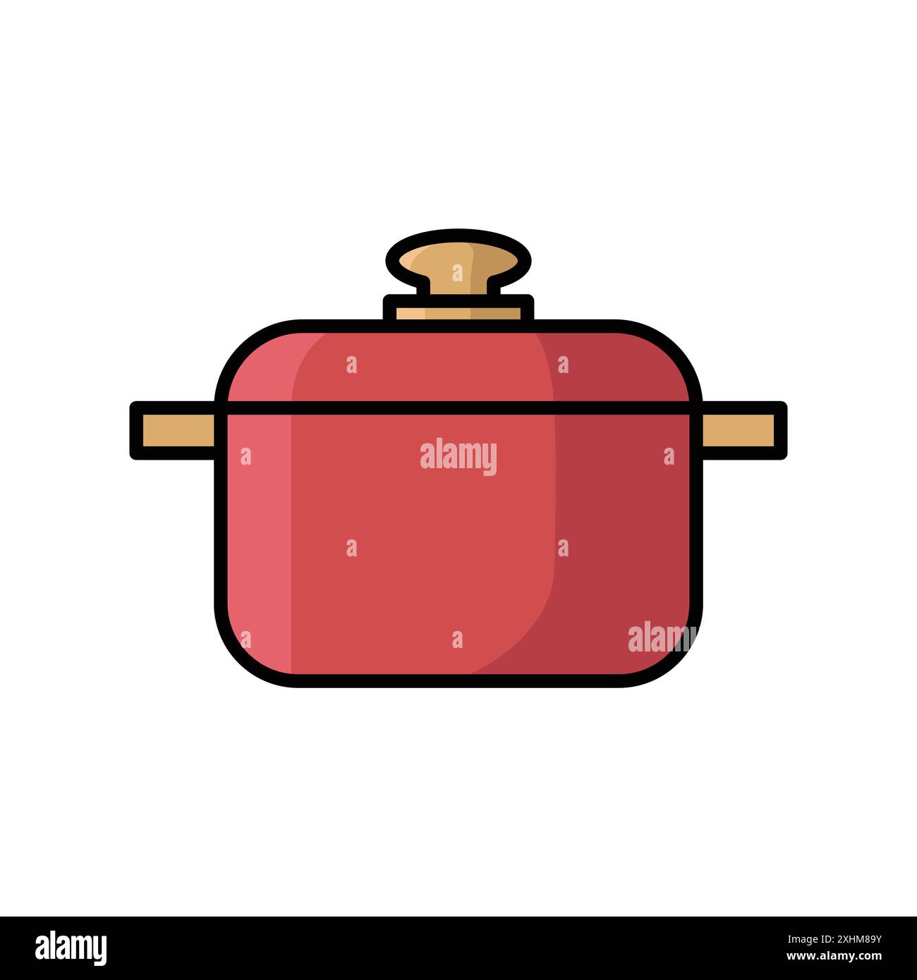 sauce pan icon vector design template in white background Stock Vector ...