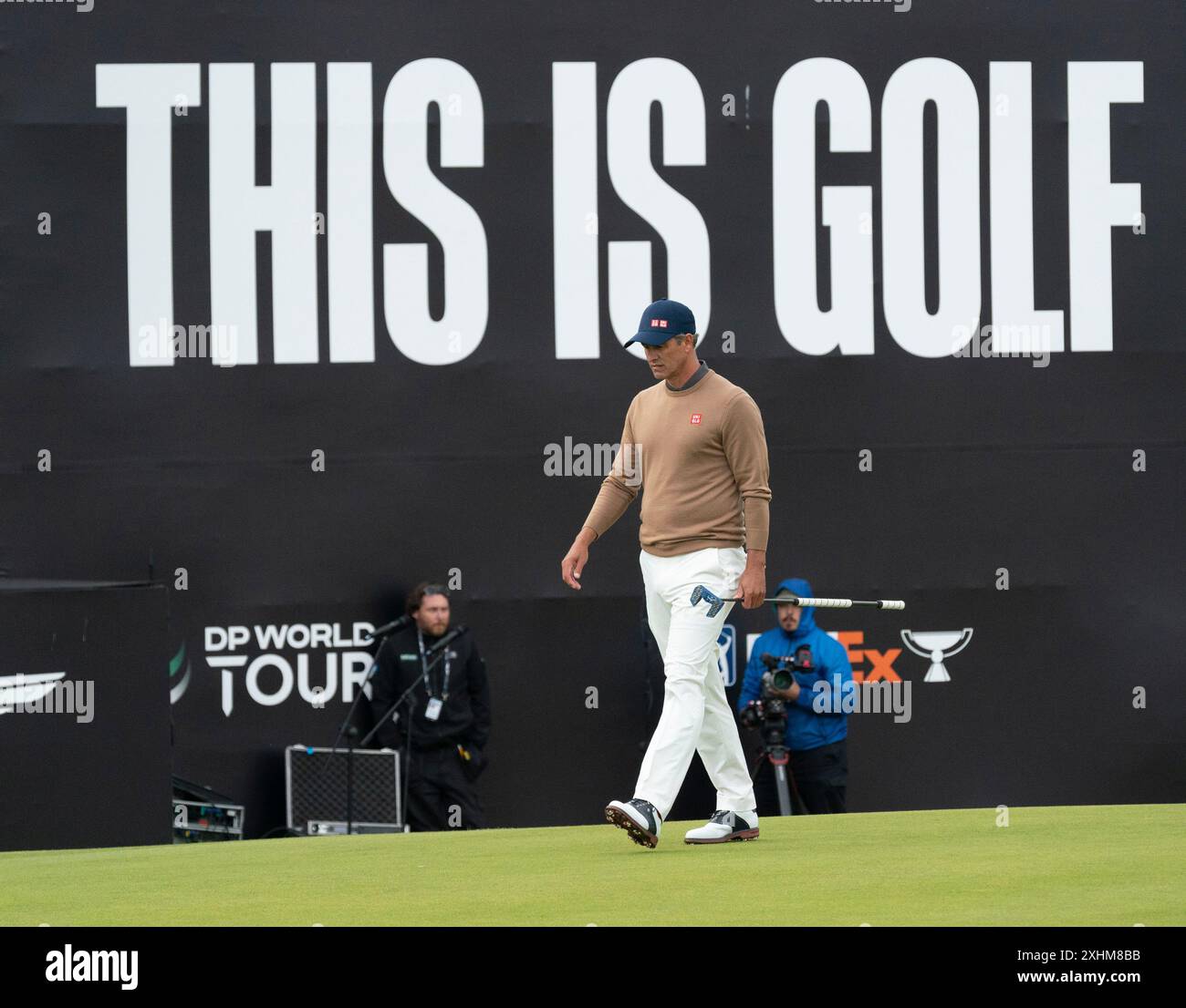 North Berwick, Scotland, UK. 13th July 2024. Scottish gofer Robert MacIntyre wins the Genesis ...