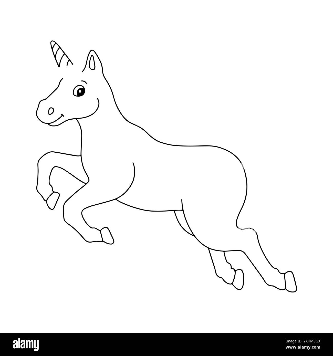 Draw the unicorn's tail and mane. Worksheet template. Coloring book ...