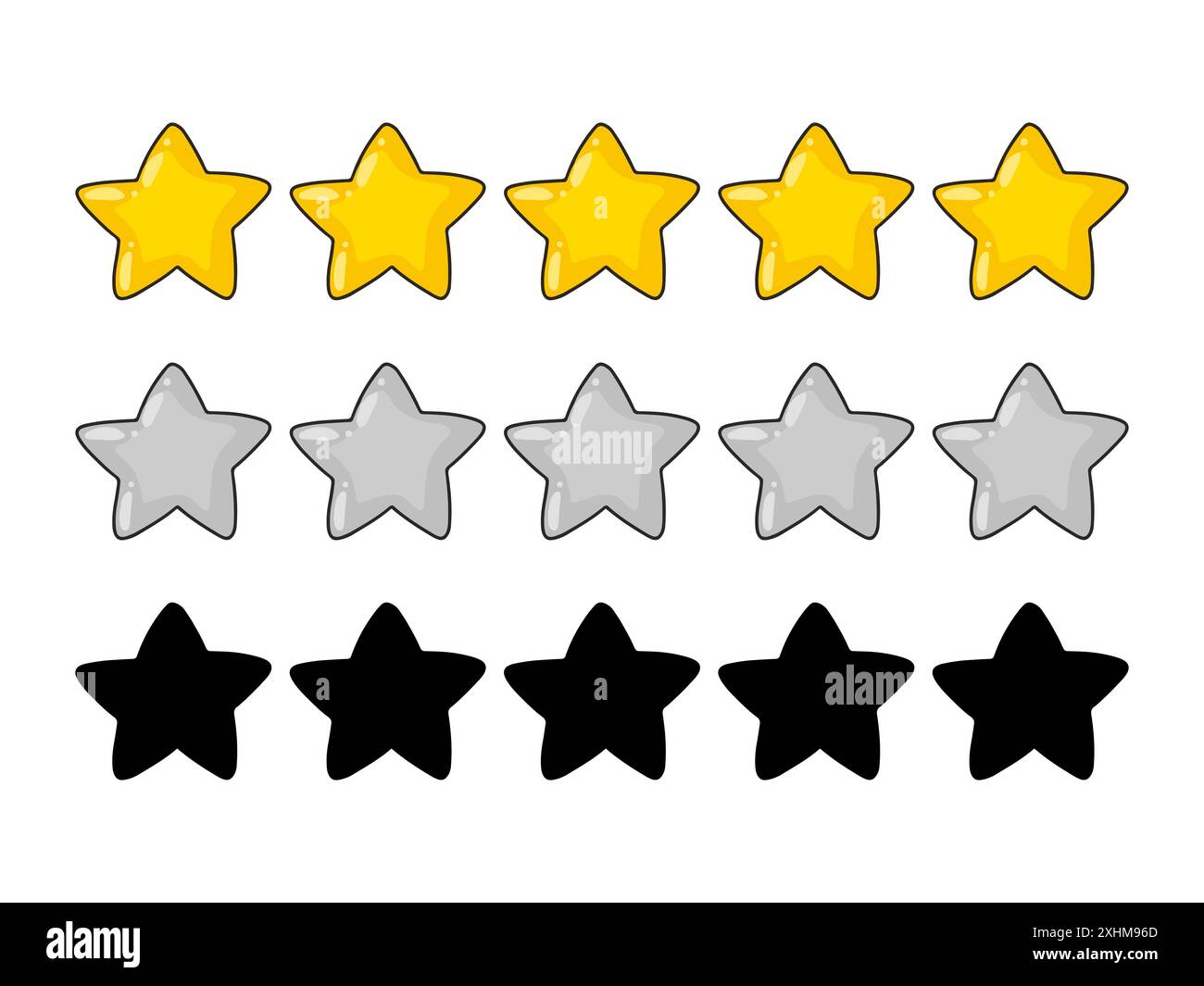 Star rating. Color image. Design element. Vector illustration isolated ...
