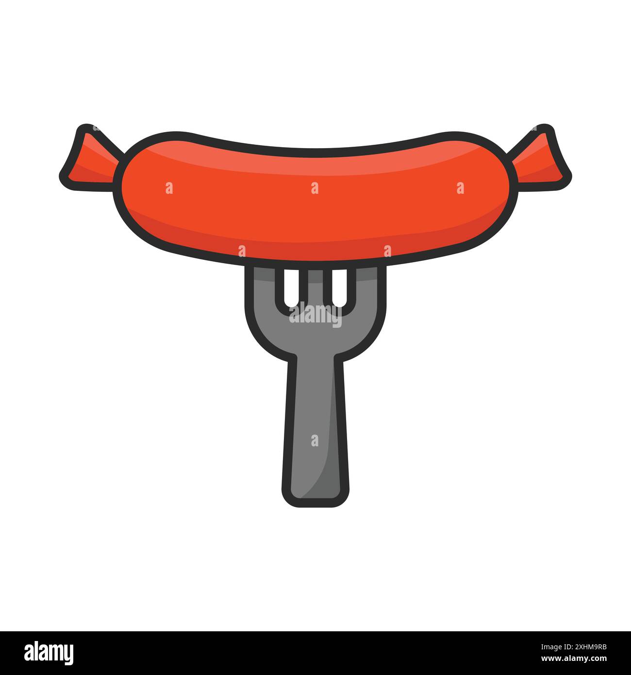 sausage icon vector design template in white background Stock Vector ...
