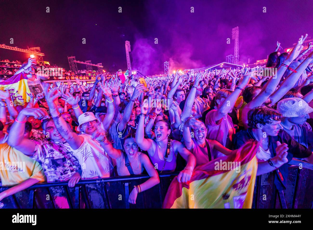 Split, Croatia. 13th July, 2024. DJ Martin Garrix performs during third ...