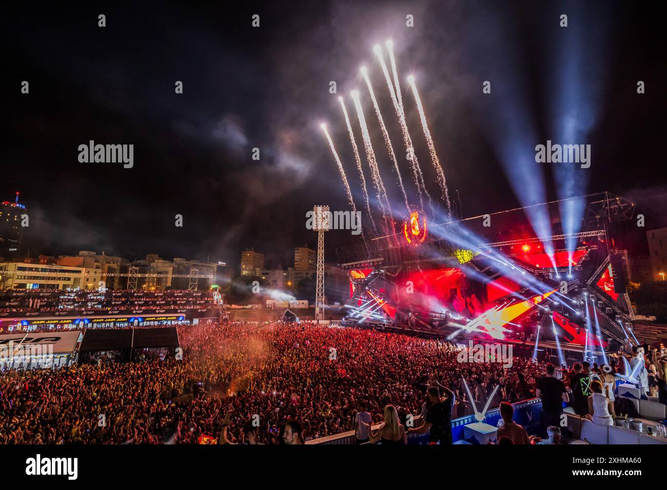 Split, Croatia. 13th July, 2024. DJ Martin Garrix performs during third ...
