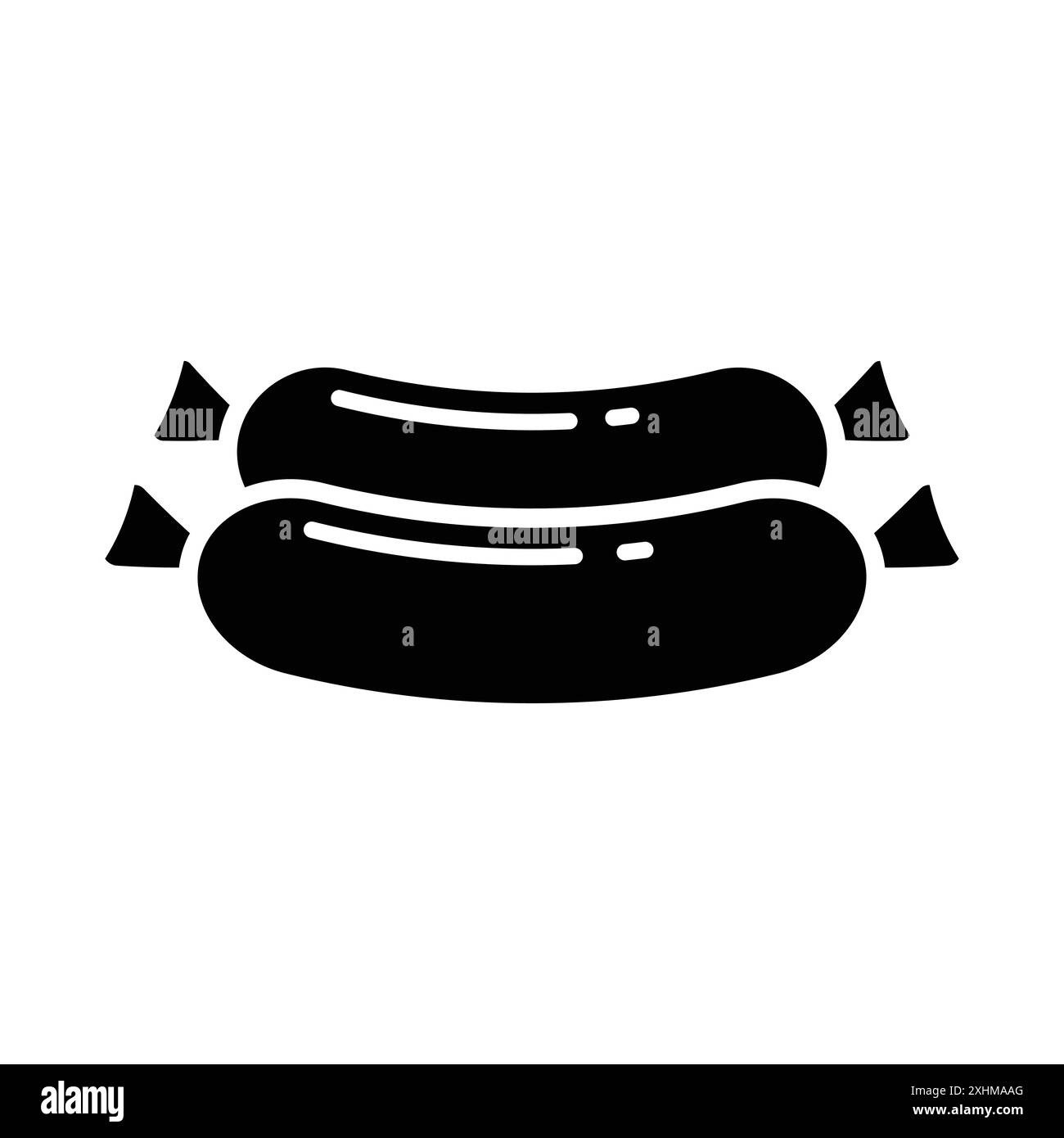 sausage icon vector design template in white background Stock Vector ...