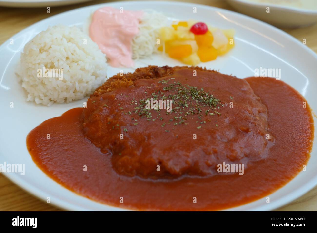 Korean style pork cutlet hi-res stock photography and images - Alamy