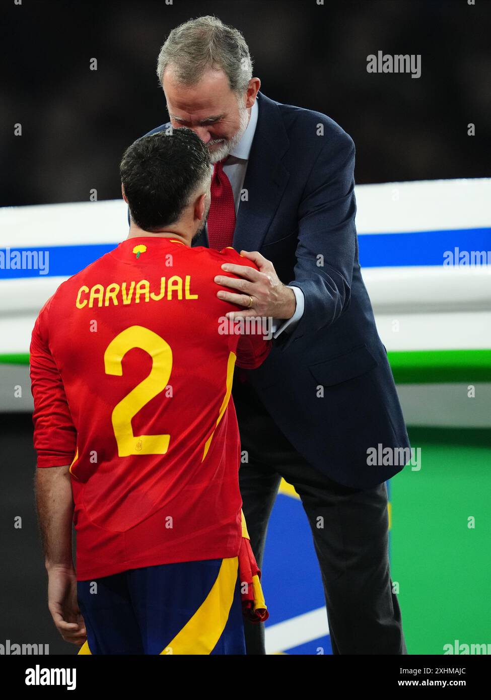 Berlin, Germany. 14th July, 2024. Kile Walker of England and the UEFA ...