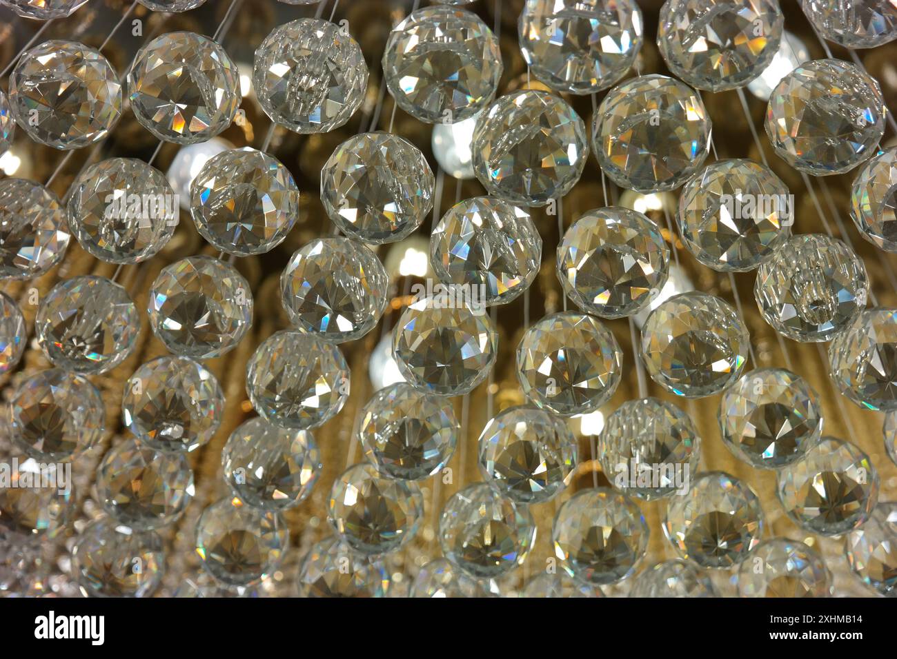 Crystal chandelier close-up. Shallow depth of field Stock Photo - Alamy