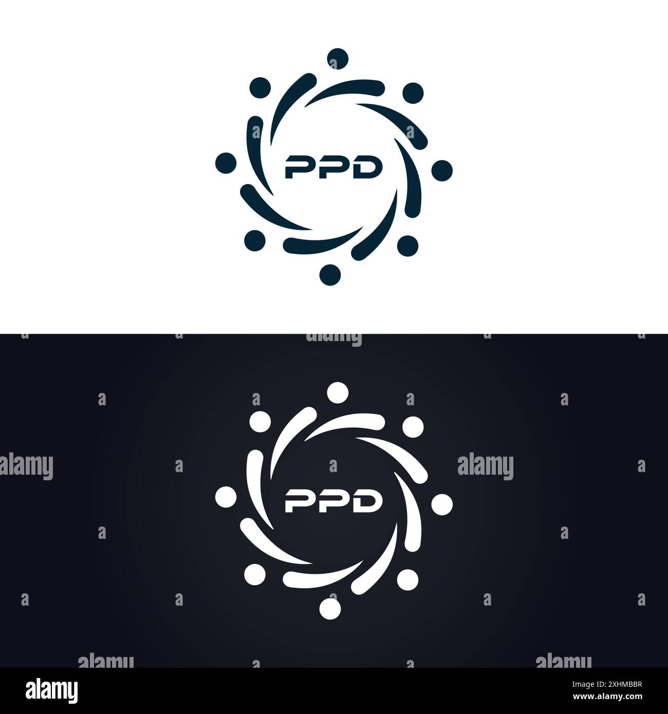 PPD logo. P P D design. White PPD letter. PPD, P P D letter logo design ...