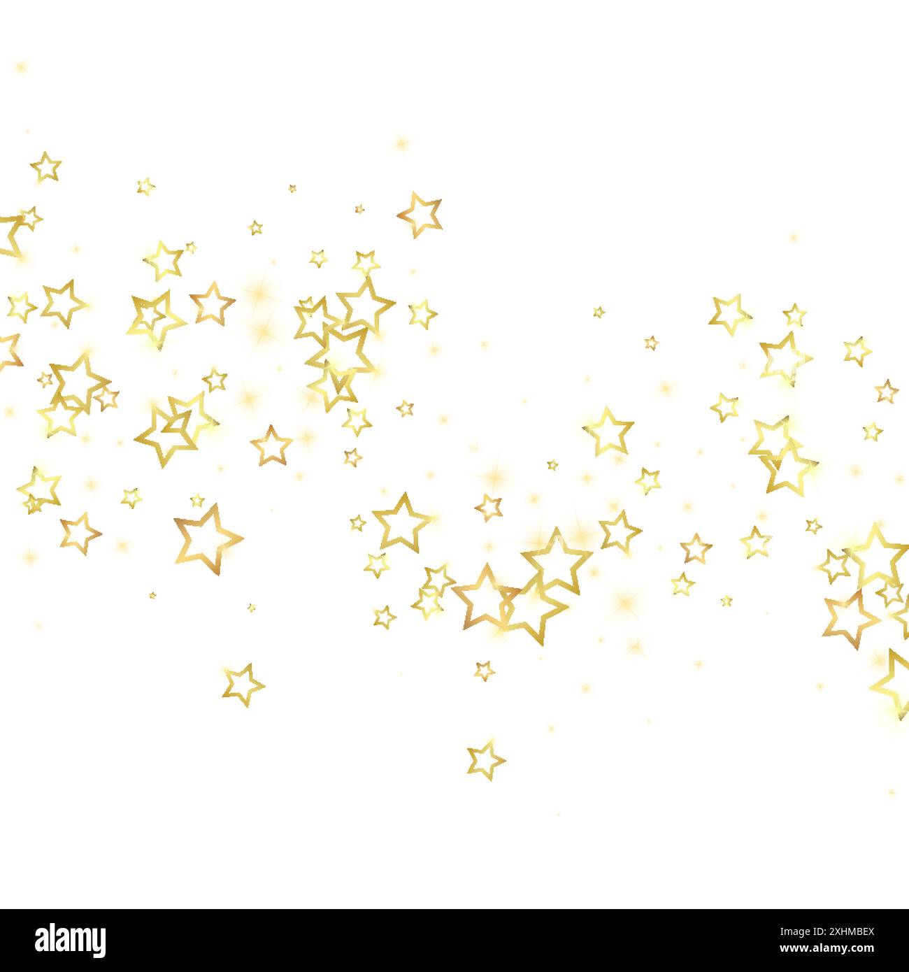 Christmas stars vector overlay. Magic stars luxury sparkling confetti ...