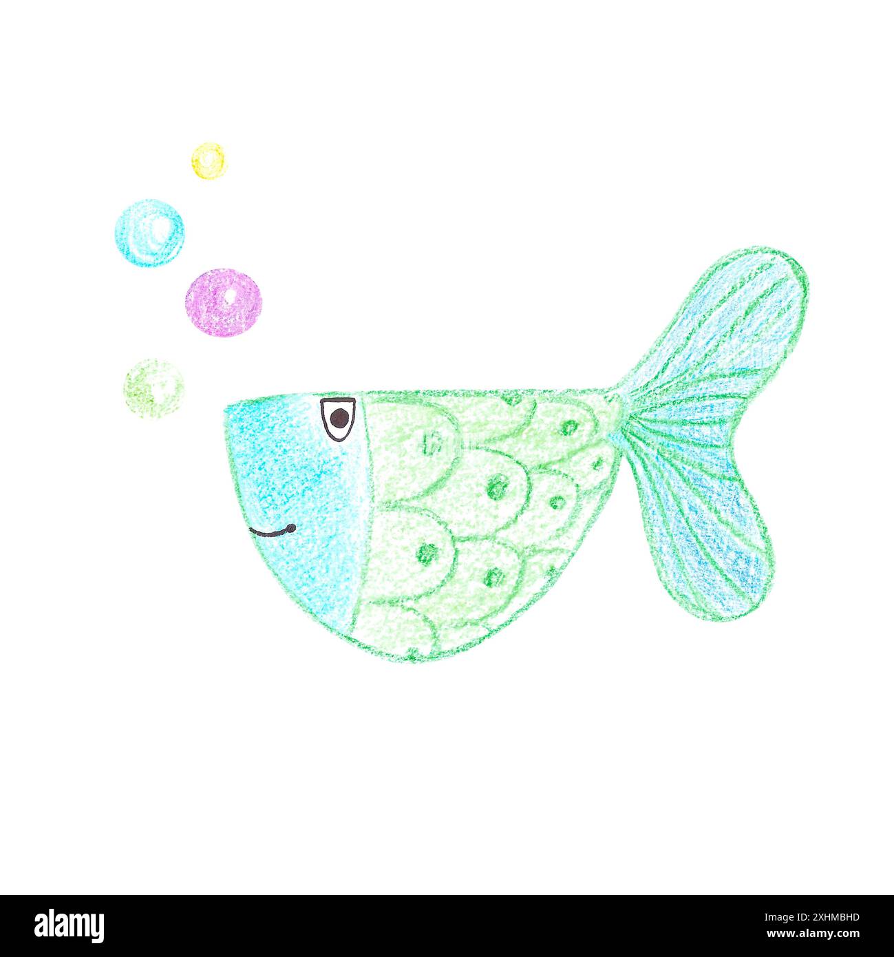 Red chalk fish illustration Cut Out Stock Images & Pictures - Alamy