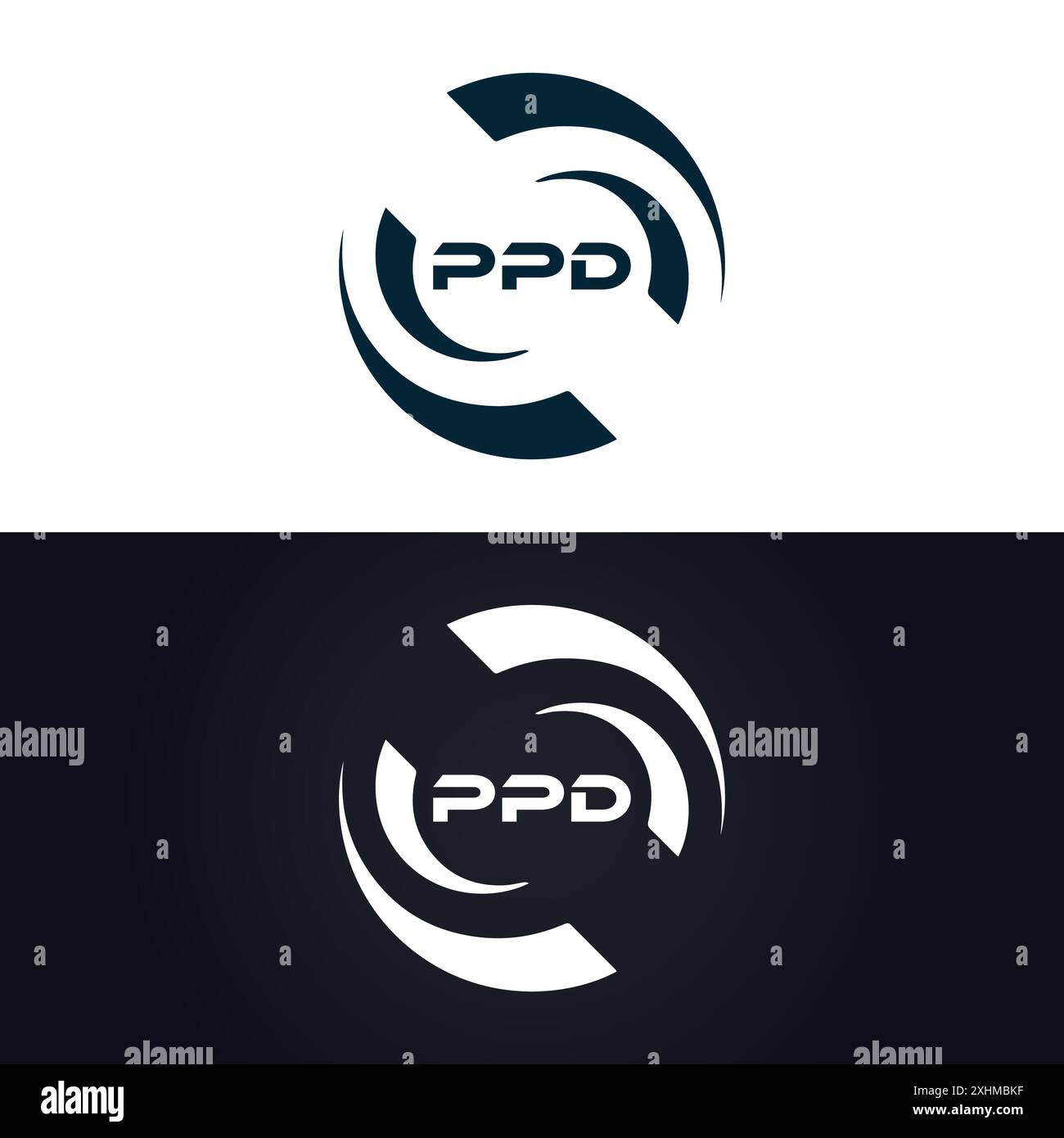 PPD logo. P P D design. White PPD letter. PPD, P P D letter logo design ...