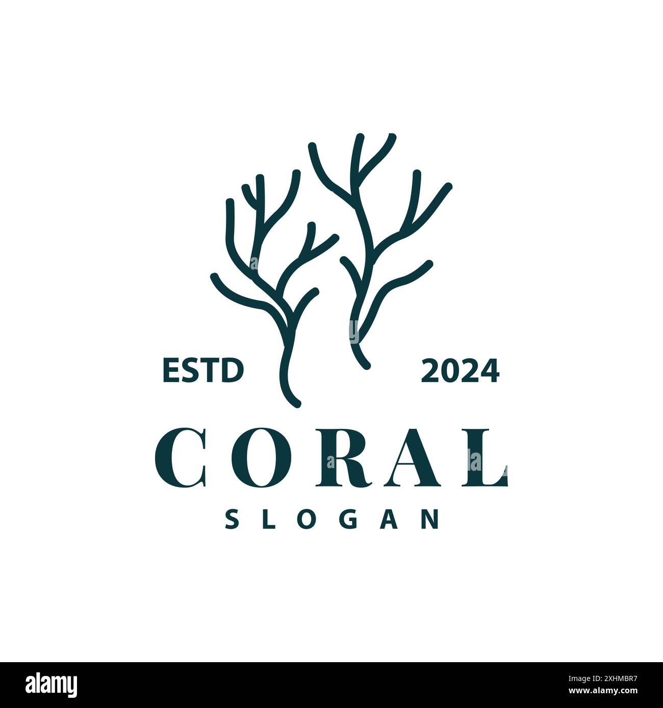 Beautiful coral reef underwater Stock Vector Images - Alamy