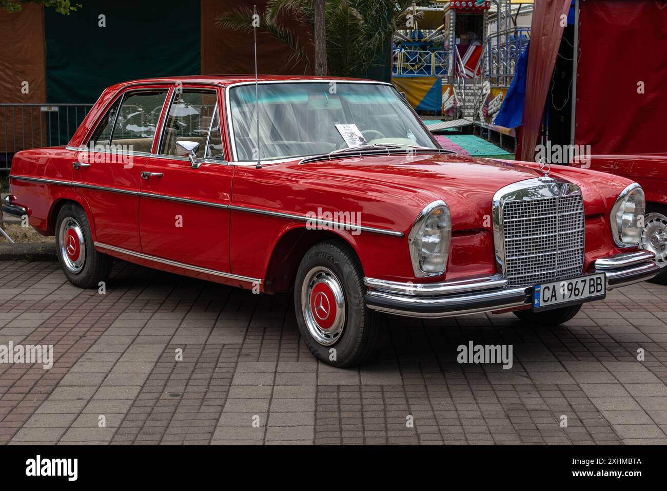 Retro Mercedes W 108 1967 on Classic cars event in Pomorie, Bulgaria ...