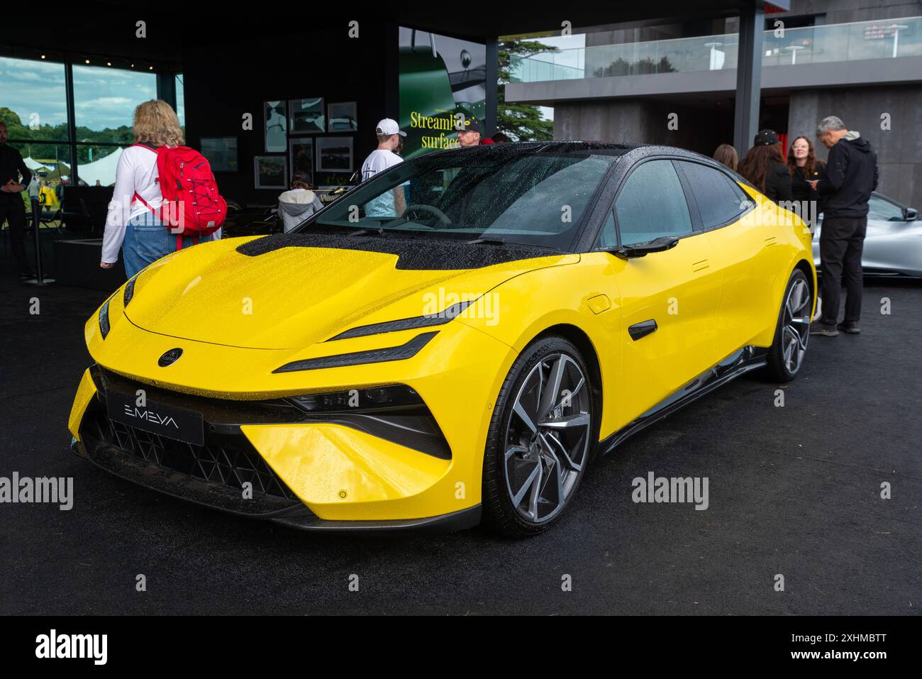 Lotus Emeya electric car on display at the Goodwood Festival of Speed ...