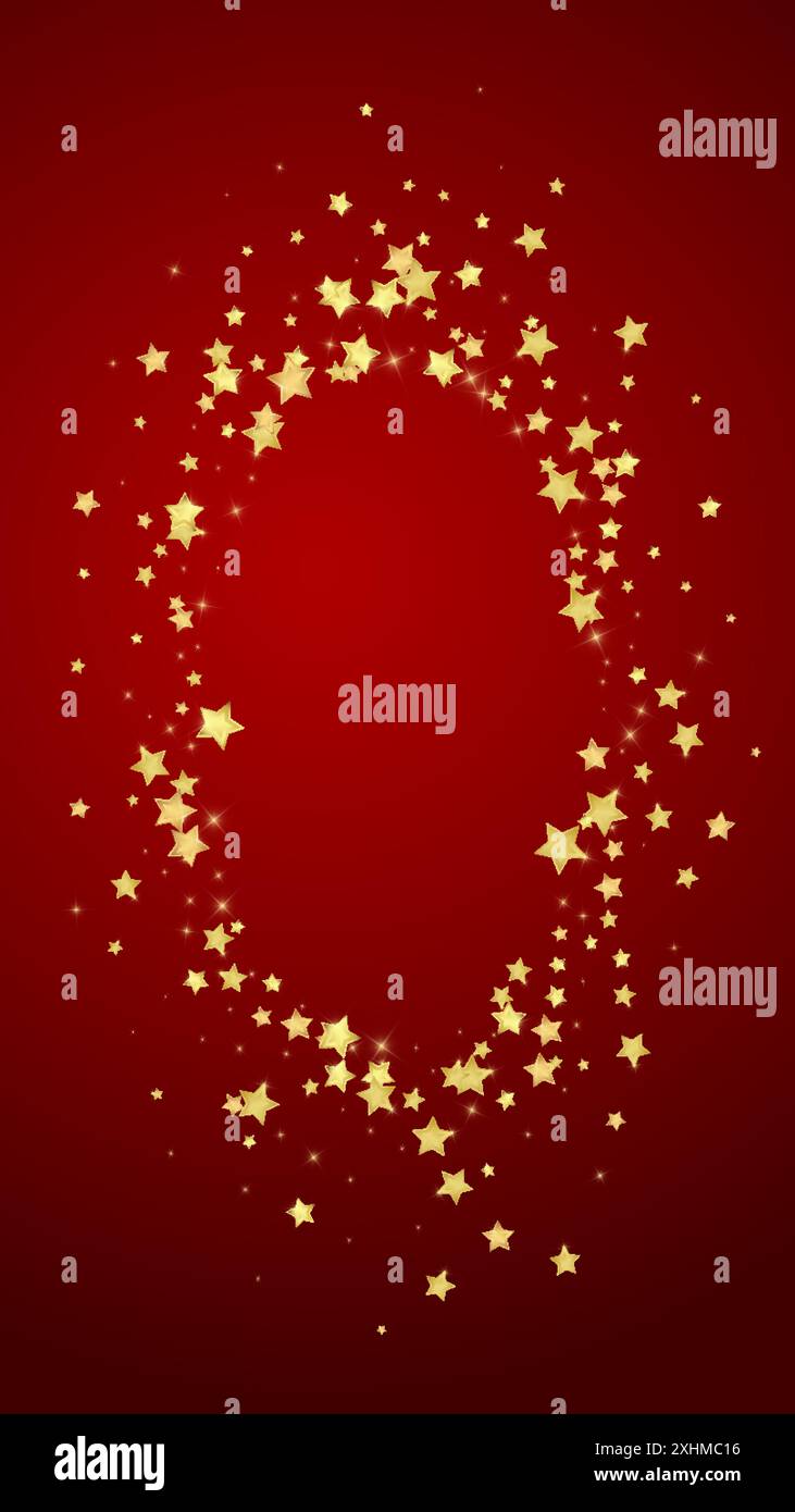 Magic stars vector overlay. Gold stars scattered around randomly ...