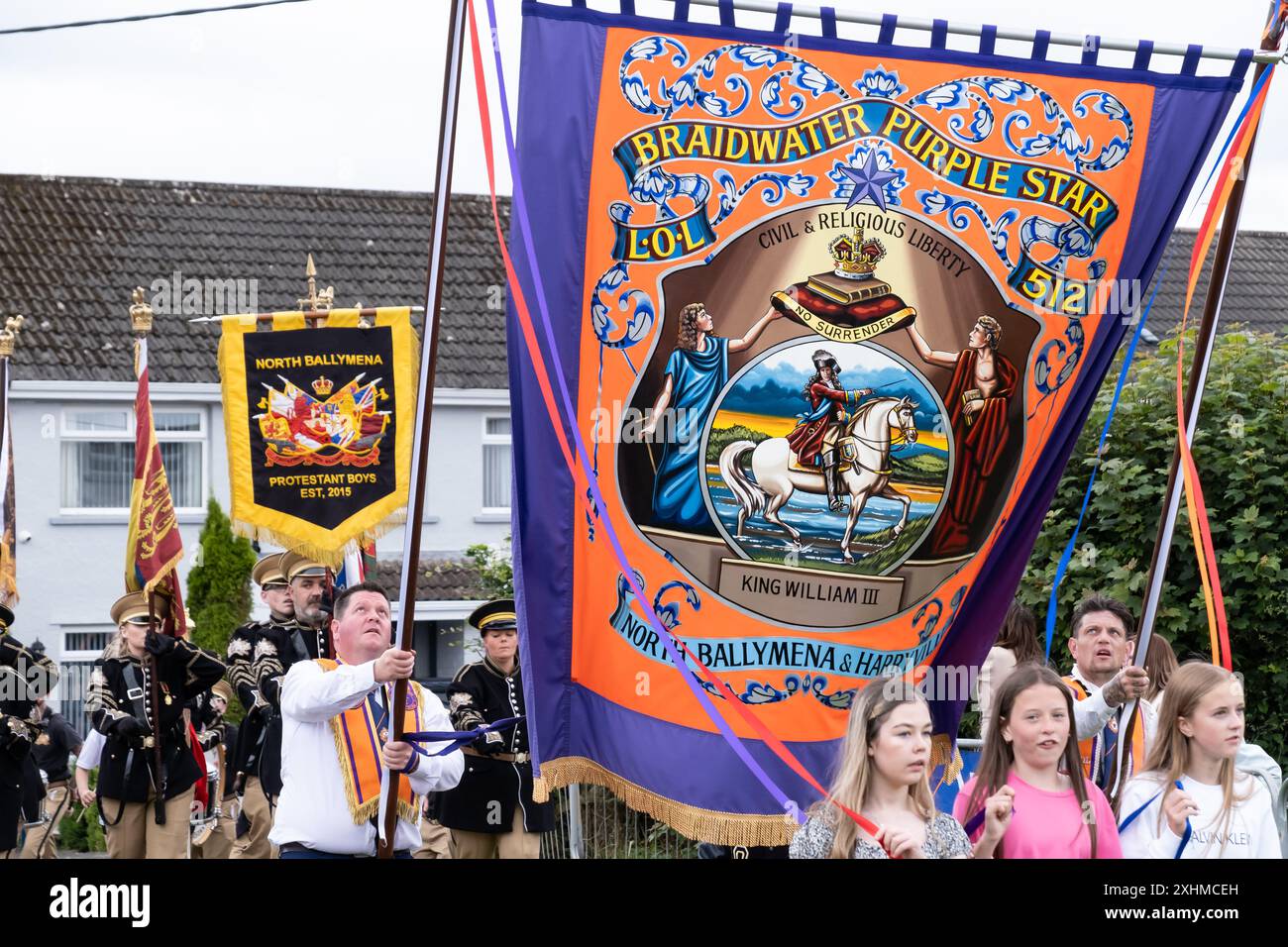 Ballymena, Northern Ireland - July 12th 2024: Orange Order celebrations ...
