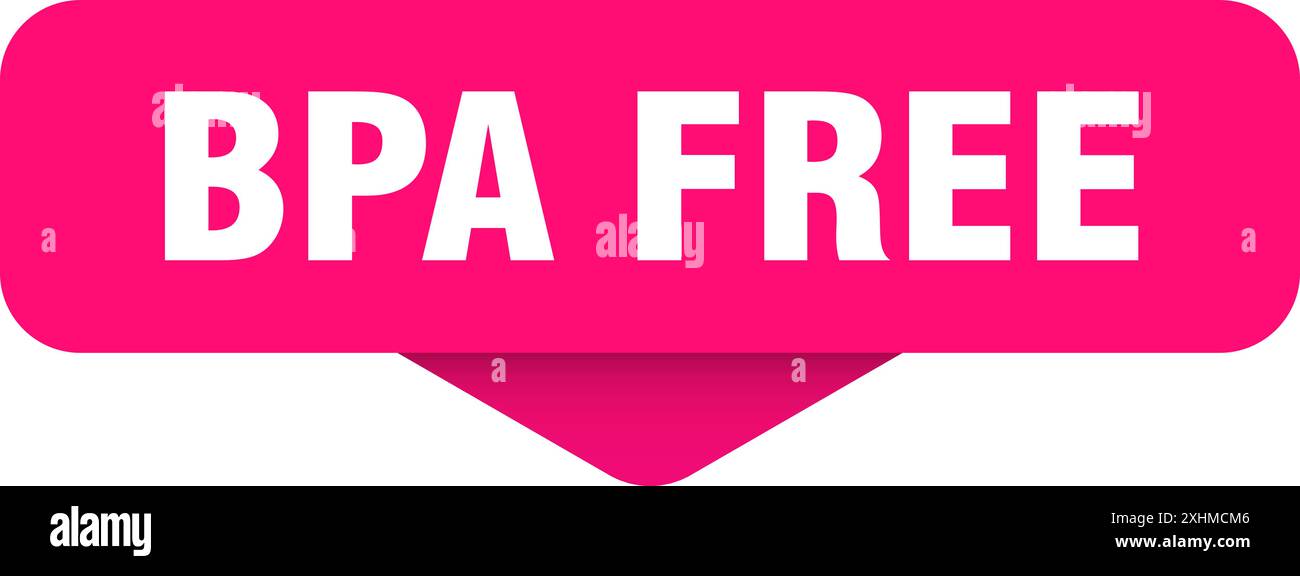 bpa free sticker. bpa free sign on transparent background. rectangular ...