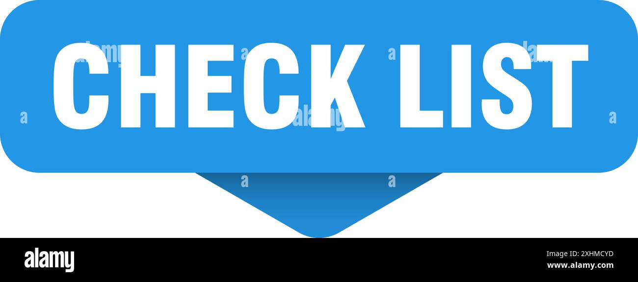 check list sticker. check list sign on transparent background ...