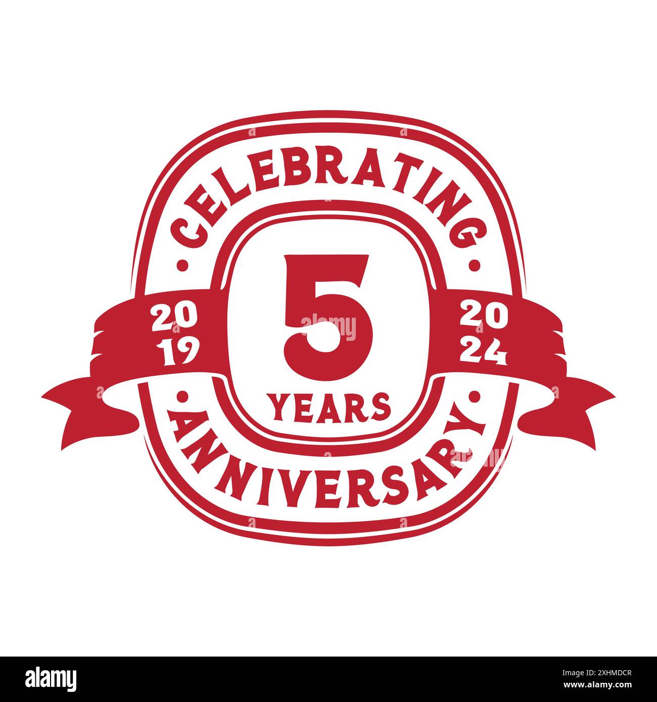 5th Anniversary Celebration Logo Design Template. 5th Anniversary ...