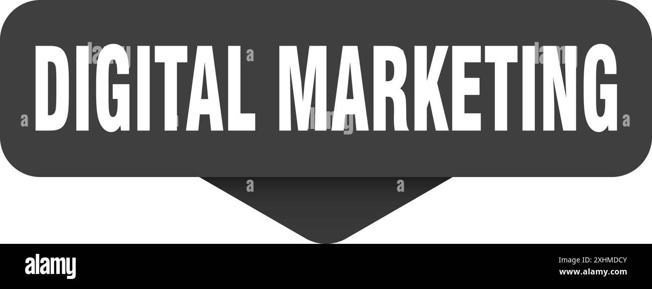 digital marketing sticker. digital marketing sign on transparent ...