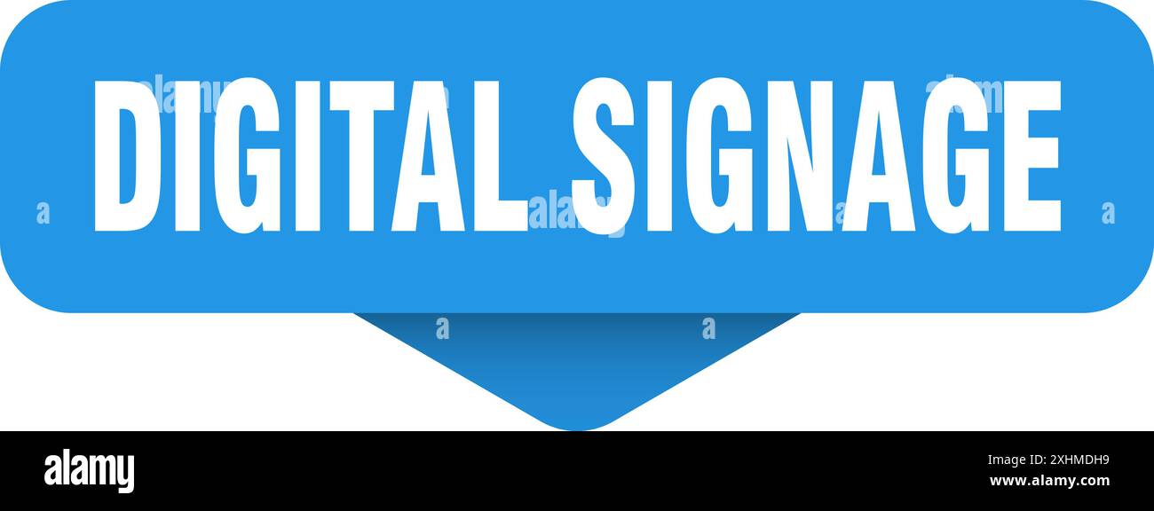 digital signage sticker. digital signage sign on transparent background ...