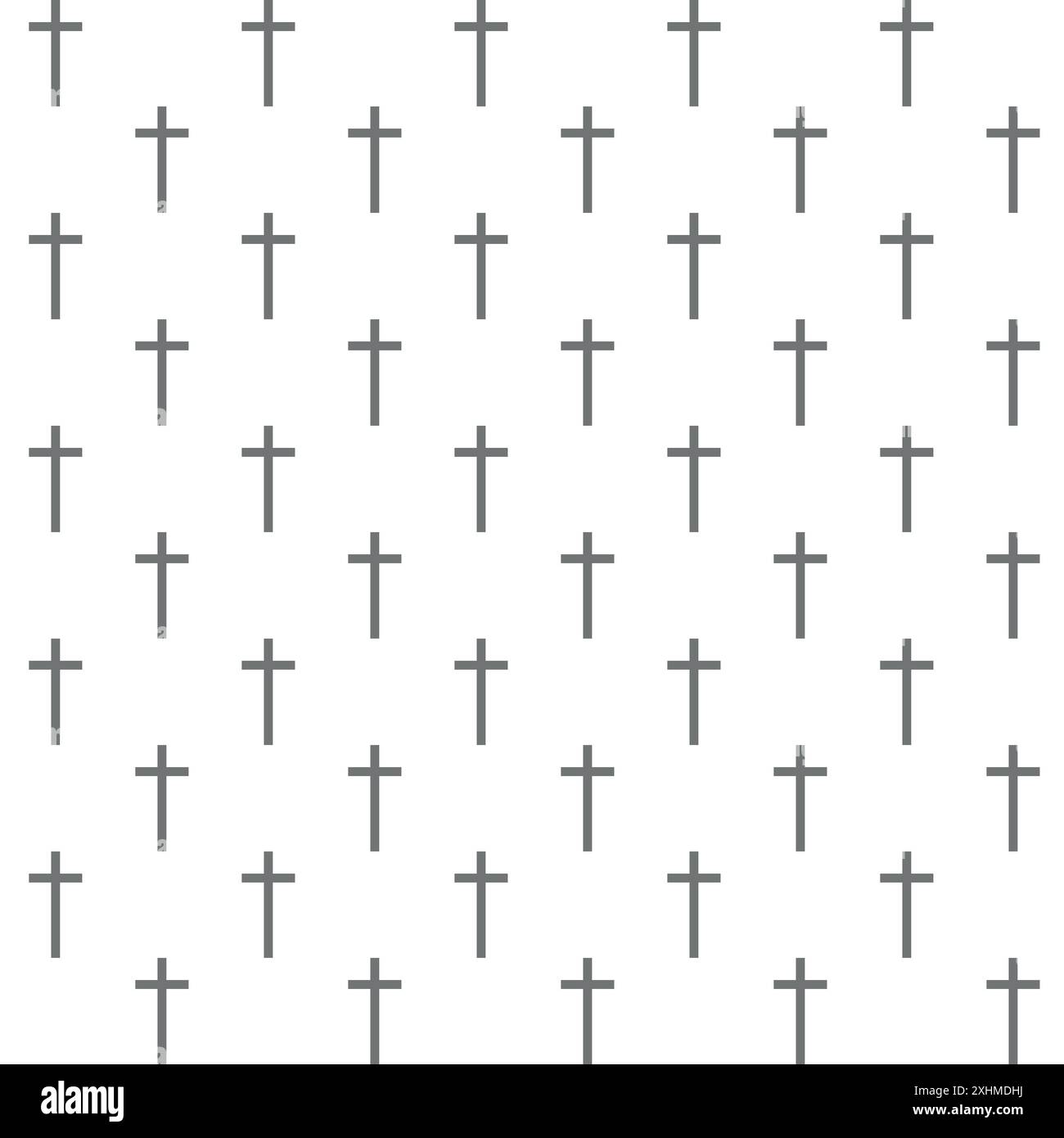 cross - Christian crosses on white background pattern, black and white ...