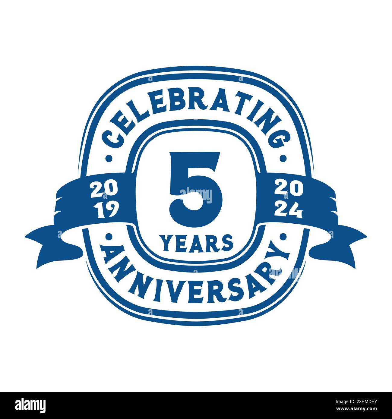 5th Anniversary Celebration Logo Design Template. 5th Anniversary ...