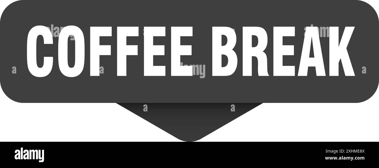 coffee break sticker. coffee break sign on transparent background ...