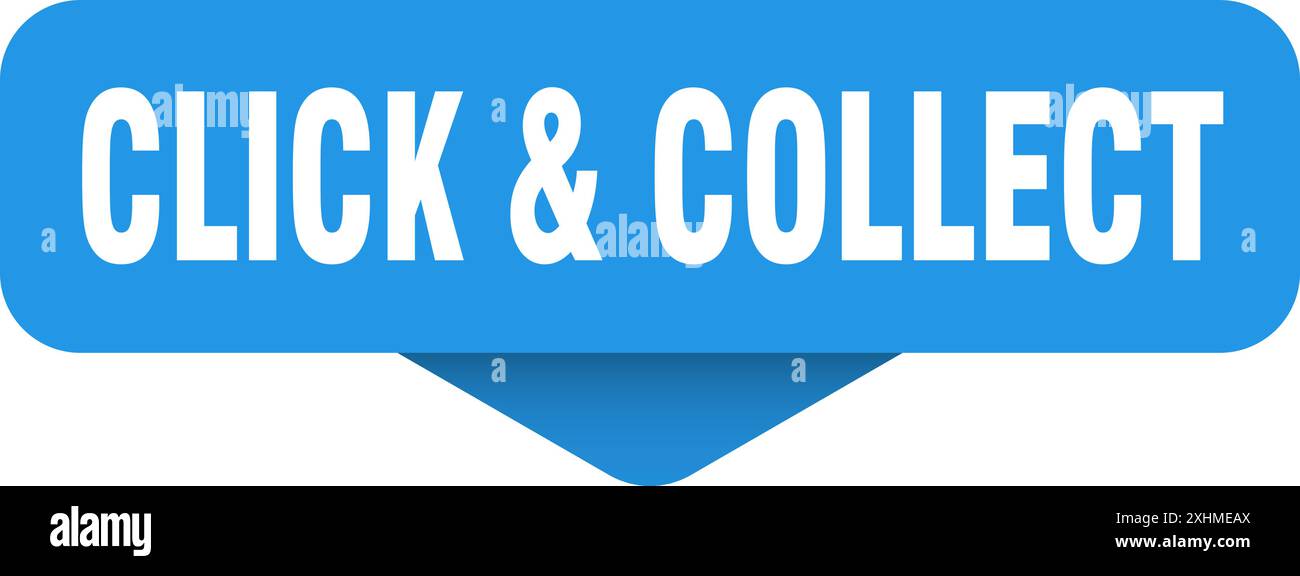 click & collect sticker. click & collect sign on transparent background ...