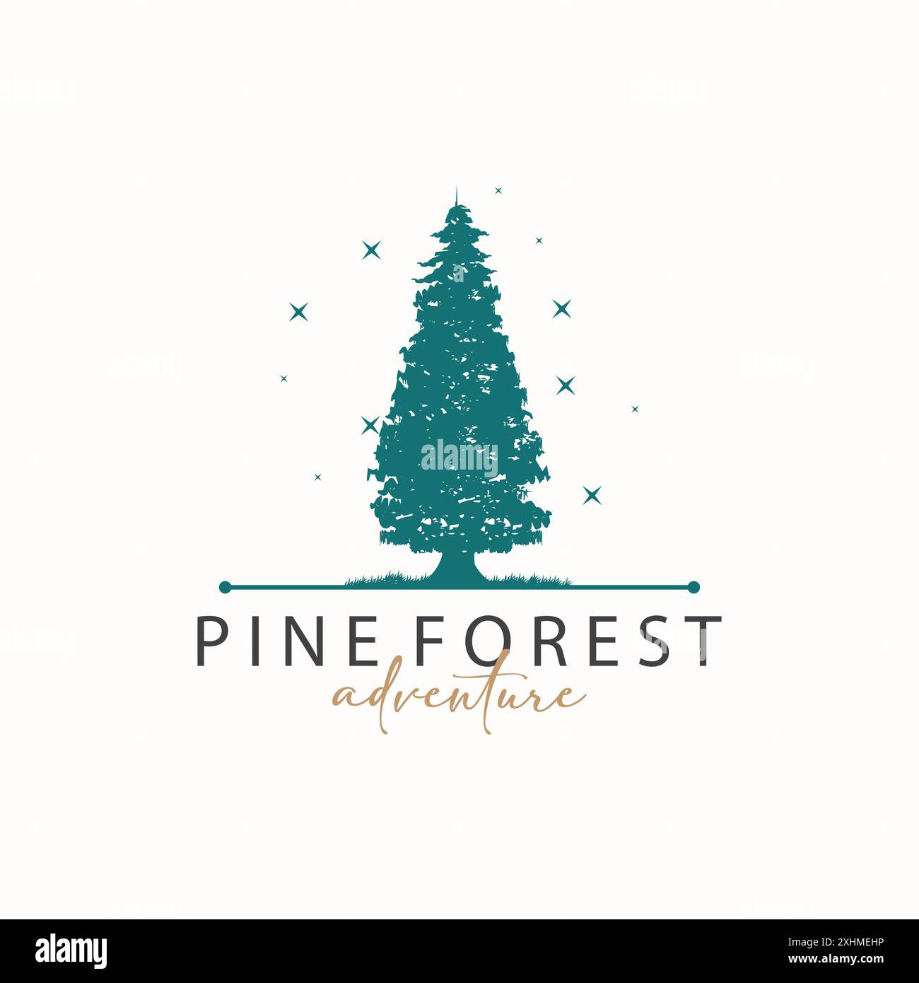 Forest Logo Vector Green Forest Or Tree Icon Logo Royalty Free Vector