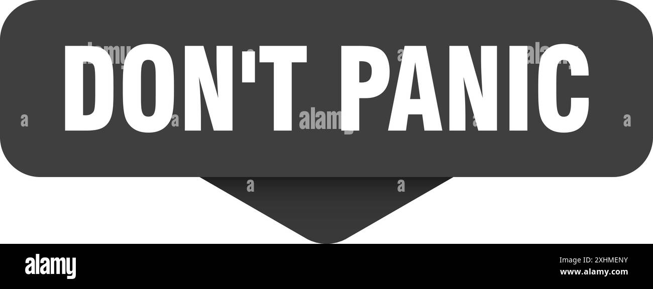 don't panic sticker. don't panic sign on transparent background ...