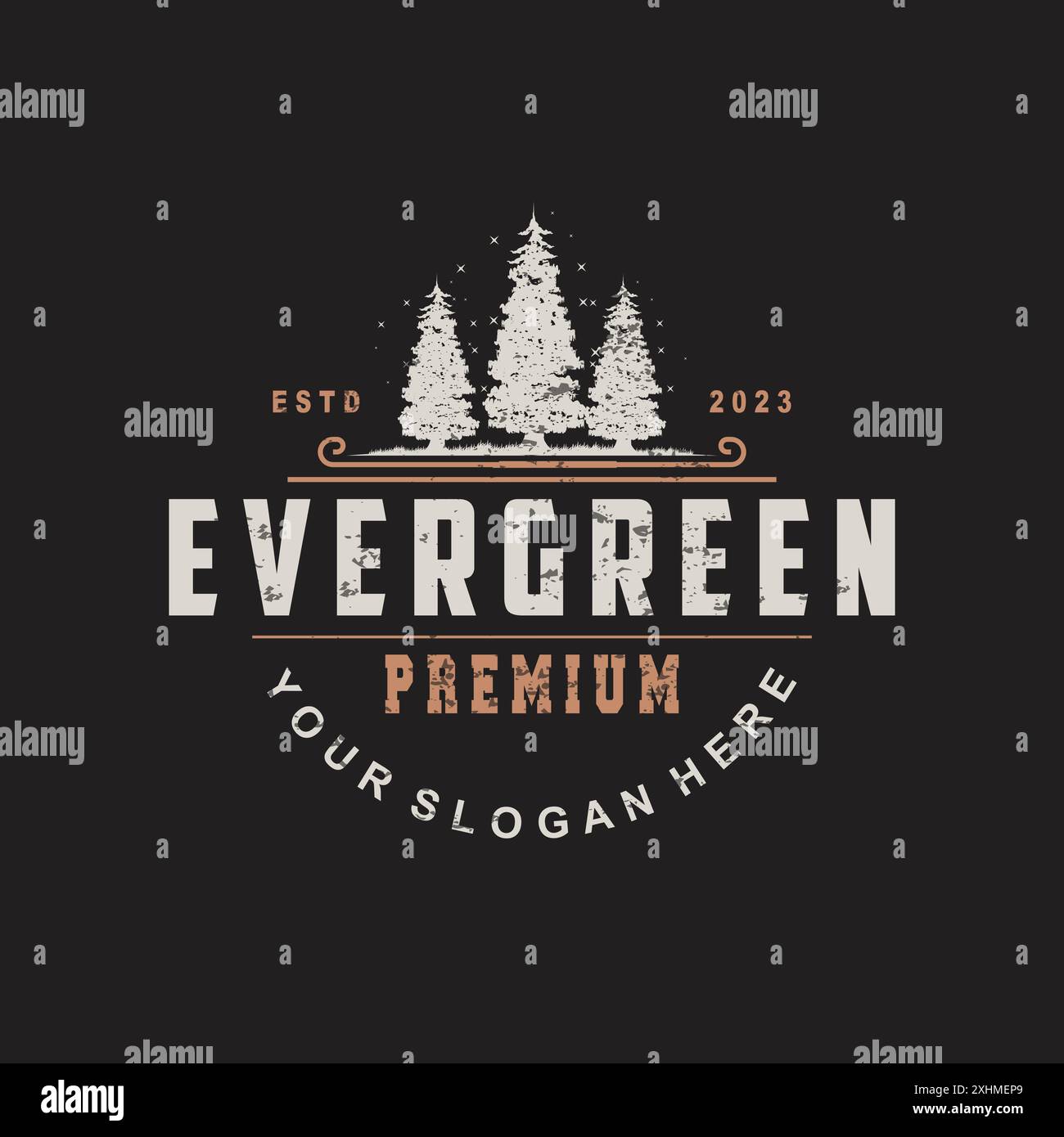 Forest Logo, Vector Forest Wood With Pine Trees, Design Inspirational ...