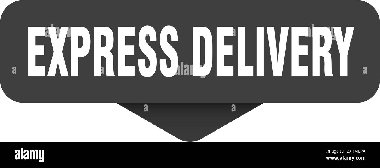 express delivery sticker. express delivery sign on transparent ...