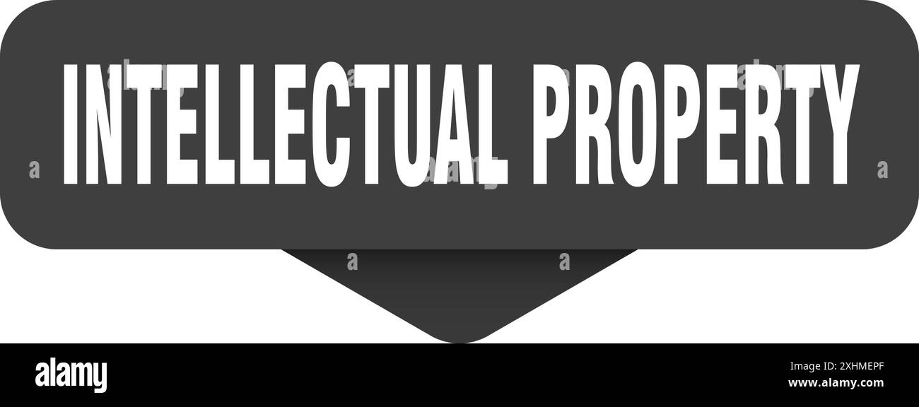 intellectual property sticker. intellectual property sign on ...