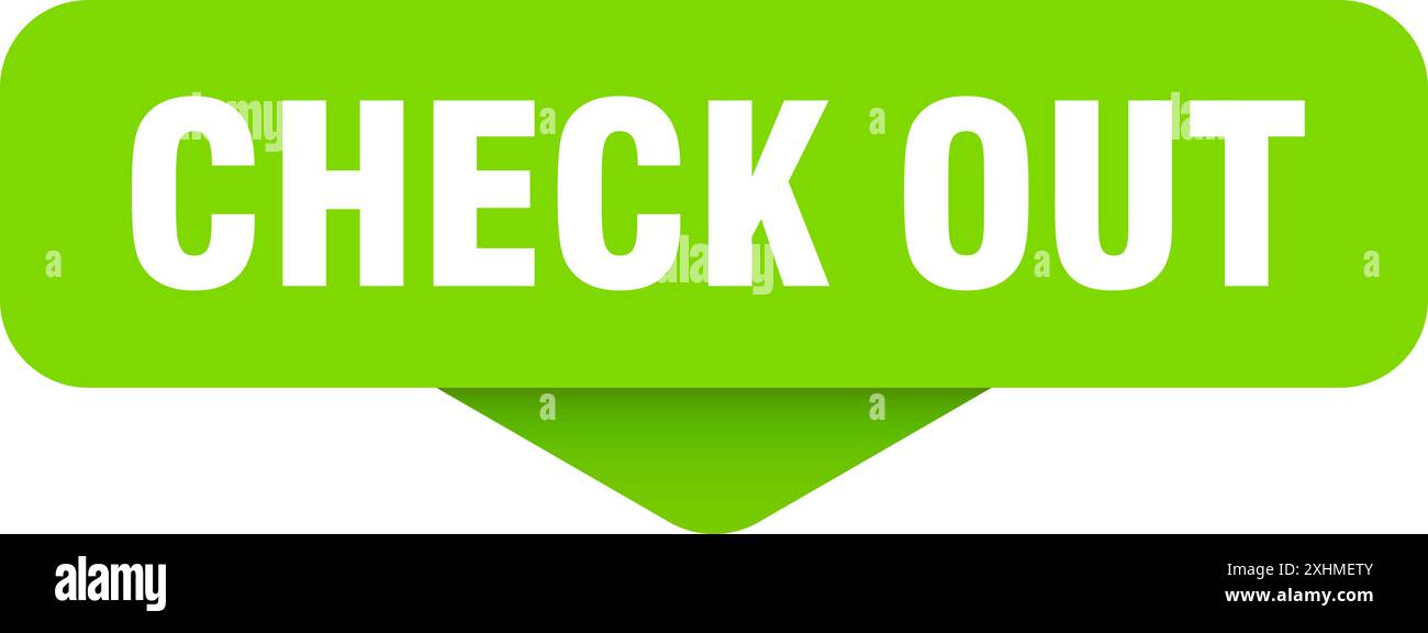 check out sticker. check out sign on transparent background ...