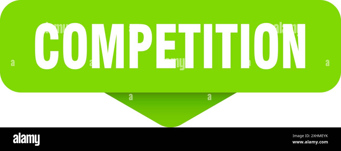 competition sticker. competition sign on transparent background ...