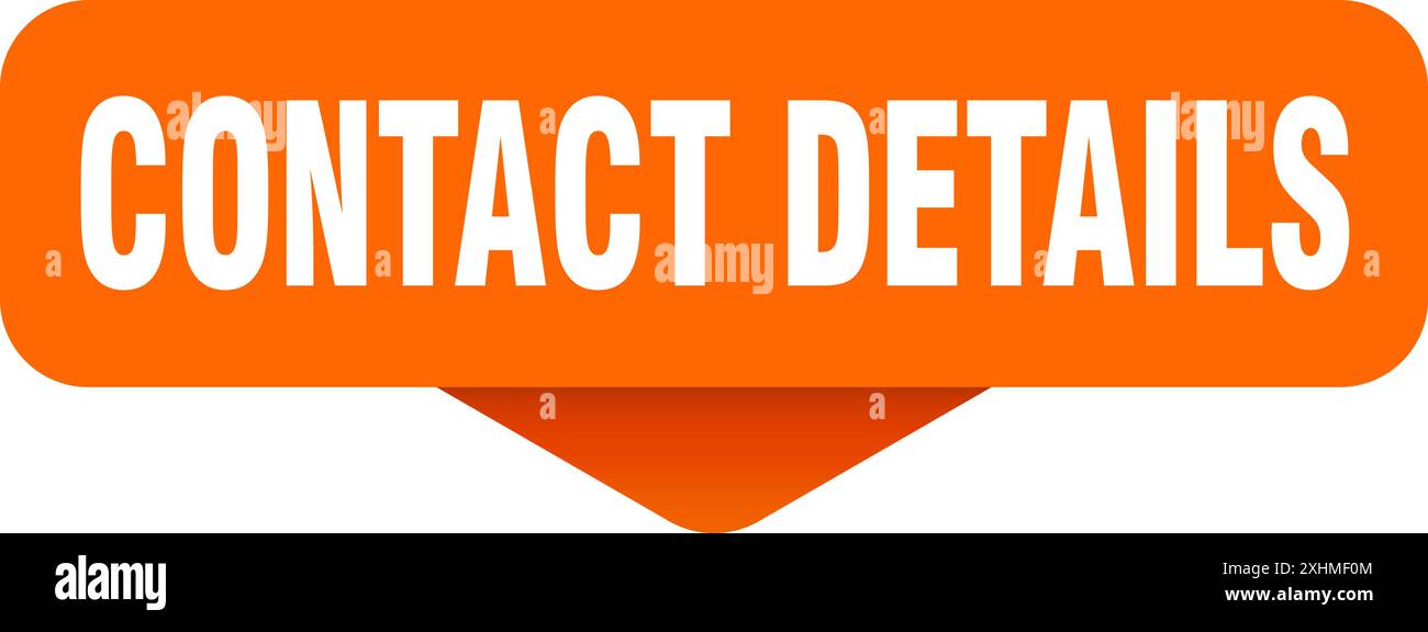 contact details sticker. contact details sign on transparent background ...