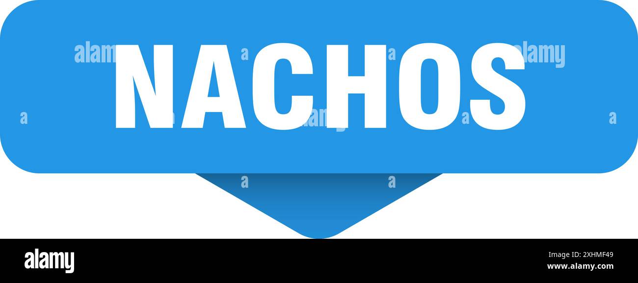 nachos sticker. nachos sign on transparent background. rectangular ...