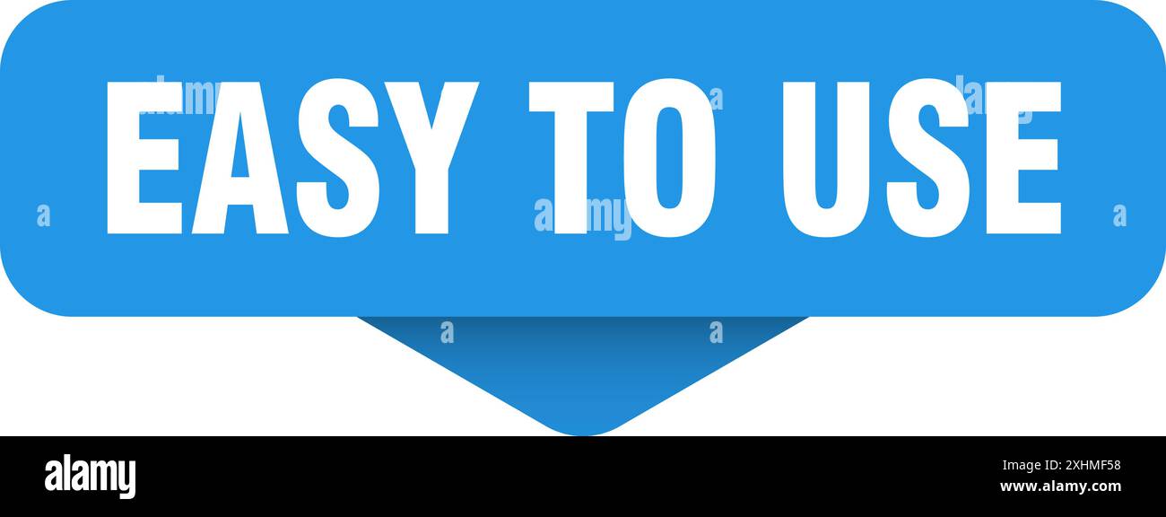 easy to use sticker. easy to use sign on transparent background ...