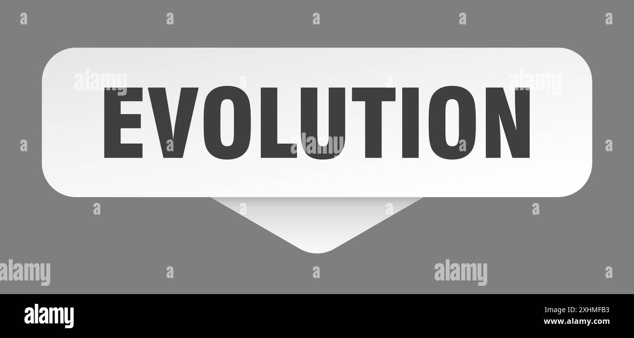 evolution sticker. evolution sign isolated on gray background ...
