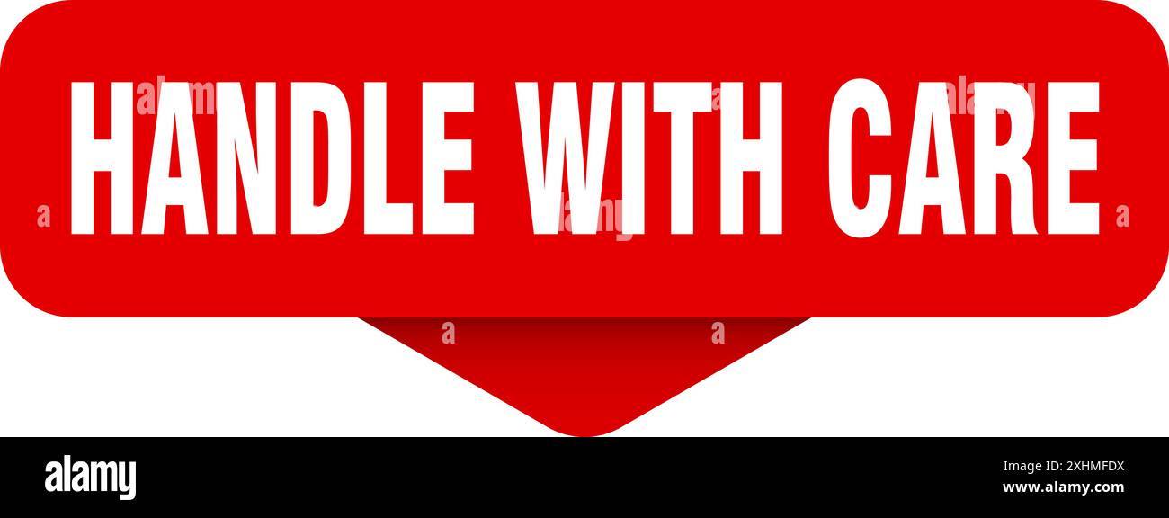 handle with care sticker. handle with care sign on transparent ...