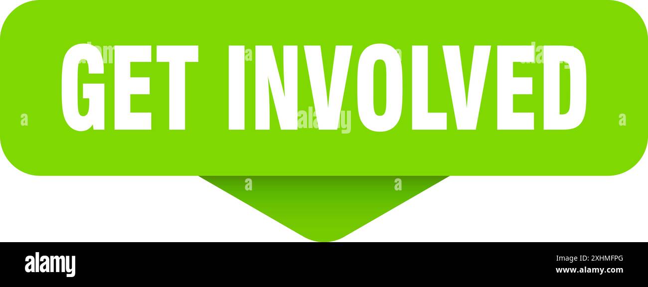 get involved sticker. get involved sign on transparent background ...