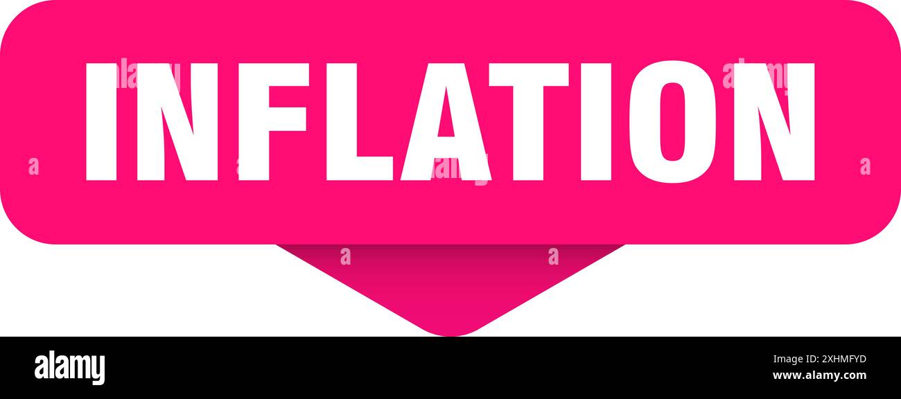 inflation sticker. inflation sign on transparent background ...